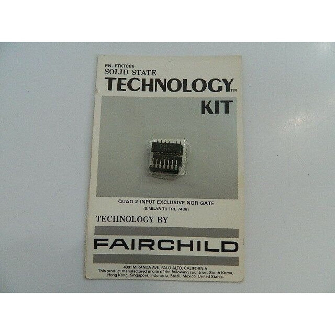 New 1970's Fairchild Kit PN FTKT086 Quad 2-input Exclusive NOR Gate - Etsy