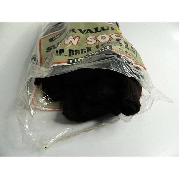 New Unsealed Vintage Mens Kmart Brown Super Value 6 P… - Gem