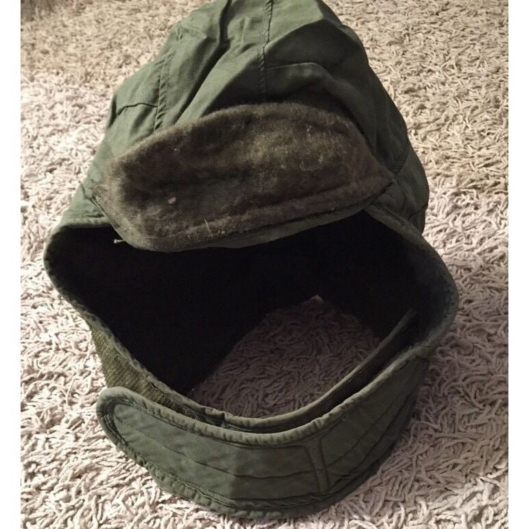 Lot of 2 Vietnam Era Us Army Cold Weather Cap Insulating Helmet Liner ...