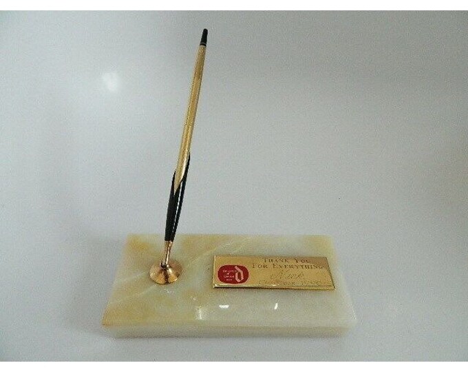 Vintage 1990 Cross Marble Base 6 X 3 Pen Set - Etsy