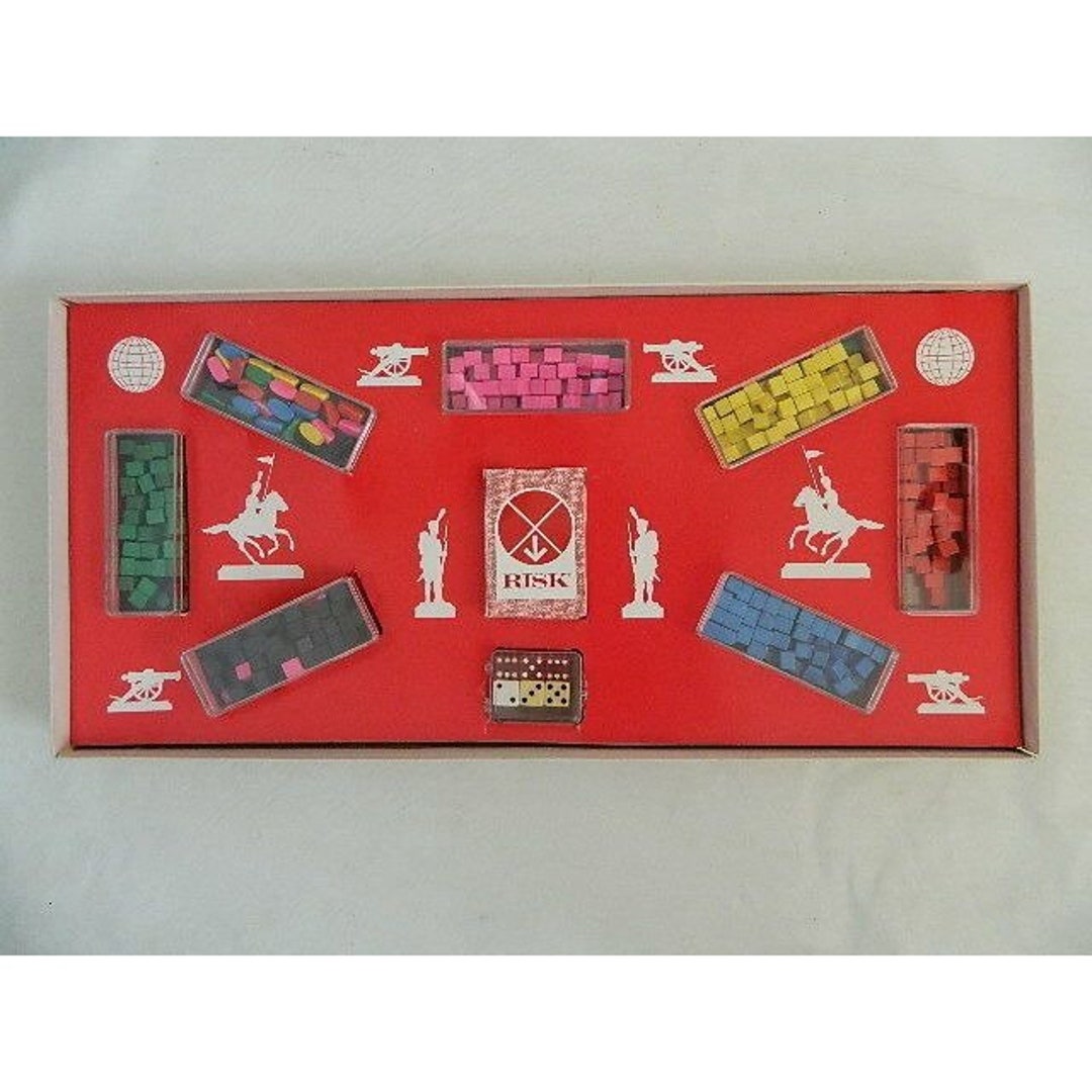 Vintage 1963 Risk Board Game Original Box Wooden Pieces by Parker ...