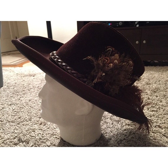 Vintage Men's Henschel Skullys Leather Hat Size:S, Un… - Gem