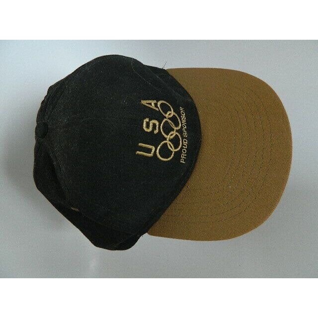 Vintage GM UAW Cadillac Deville Black Adj. Baseball Hat USA Olympics ...