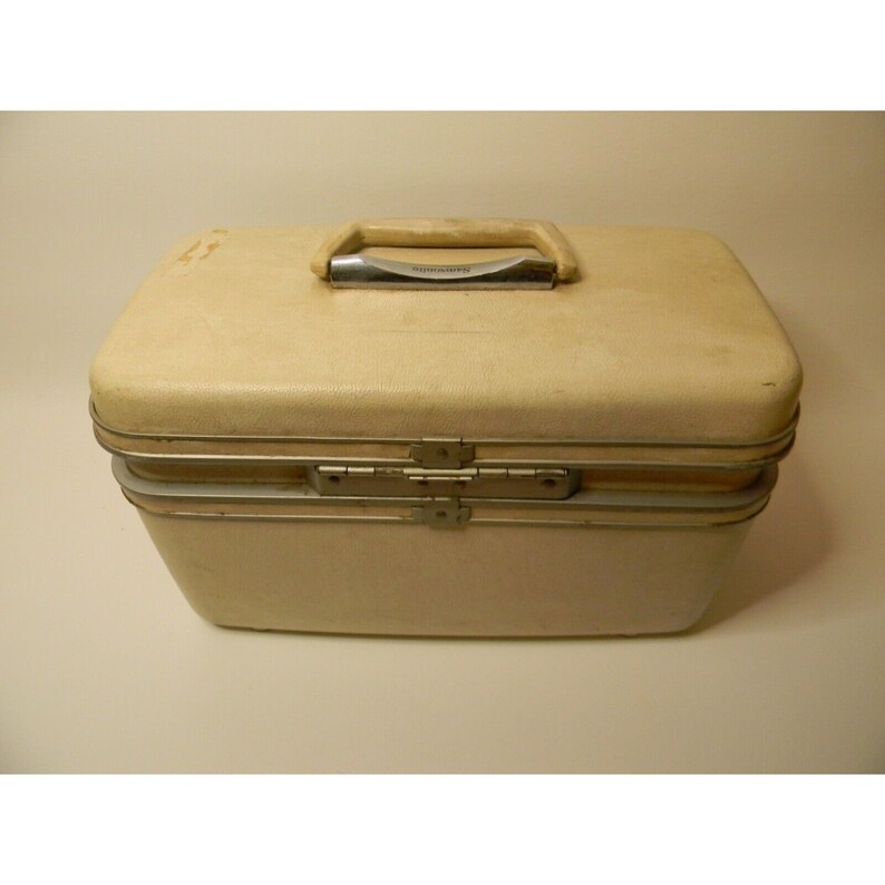 Vintage Samsonite Silhouette Off-white Train Case Wkey - Etsy