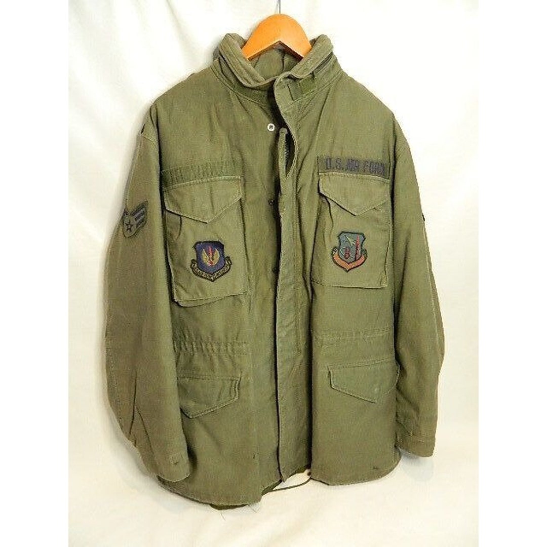 Vintage 1980's US Air Force Removable Liner Jacket Size Med Long ...