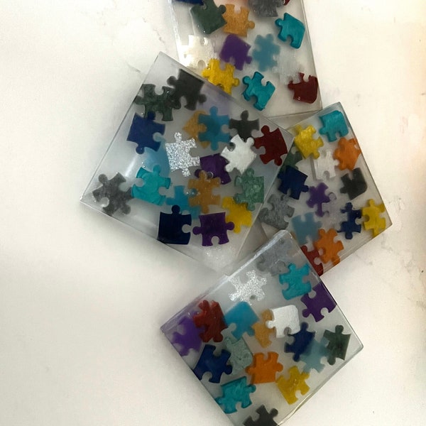 Puzzle Coasters - Etsy