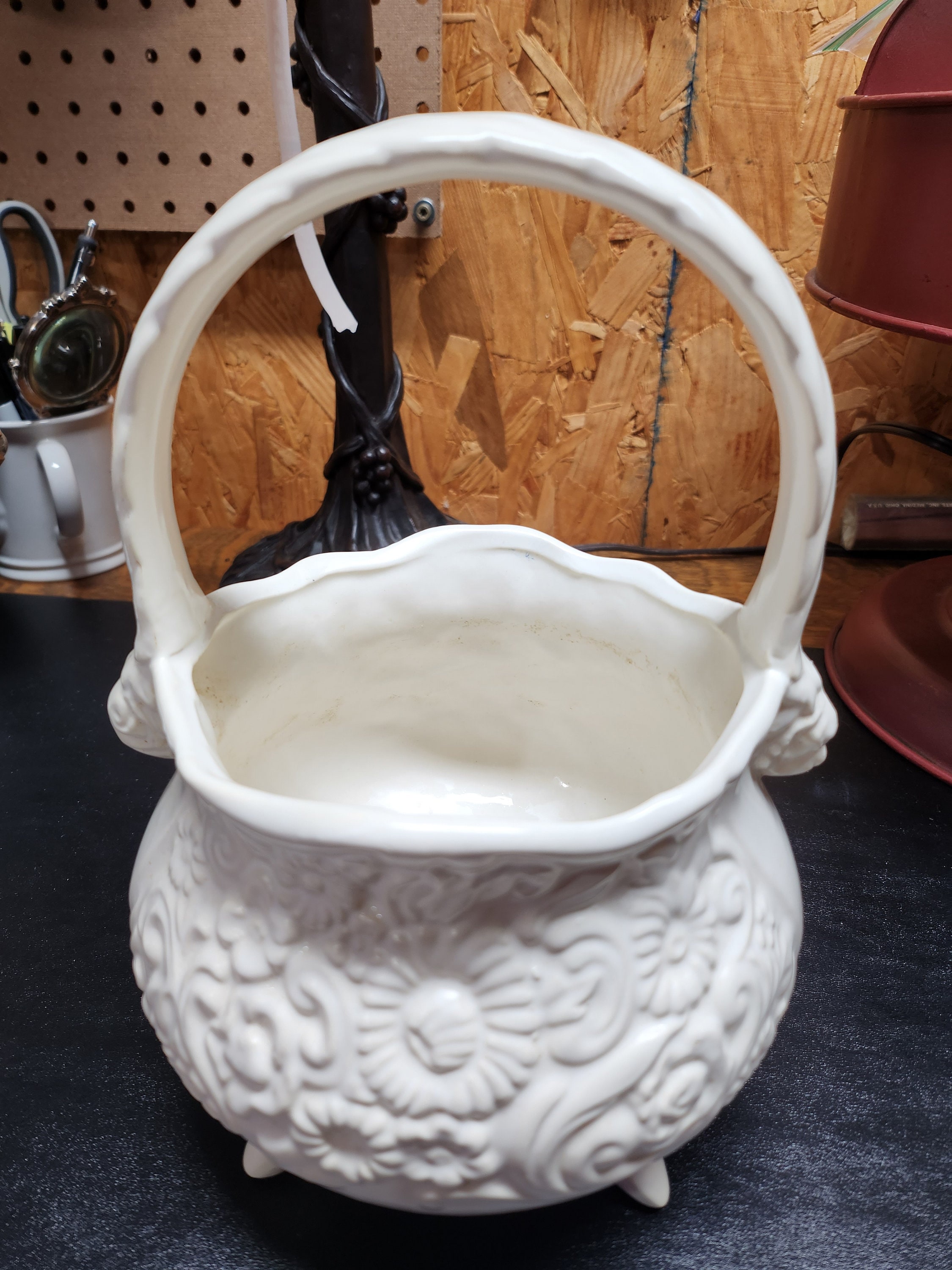 Vintage Hull Pottery Creamware Planter/basket - Etsy