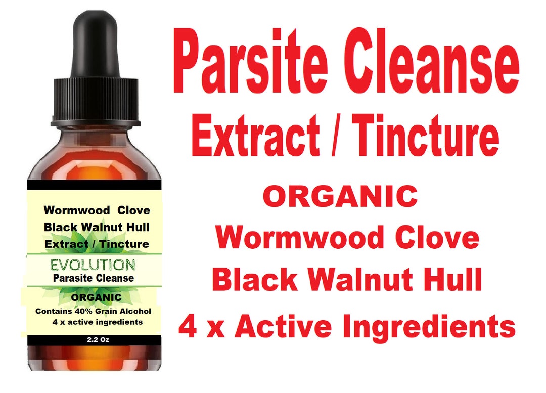 Parasite Cleanse Tincture Extract: Wormwood, Black Walnut Hull, Clove ...