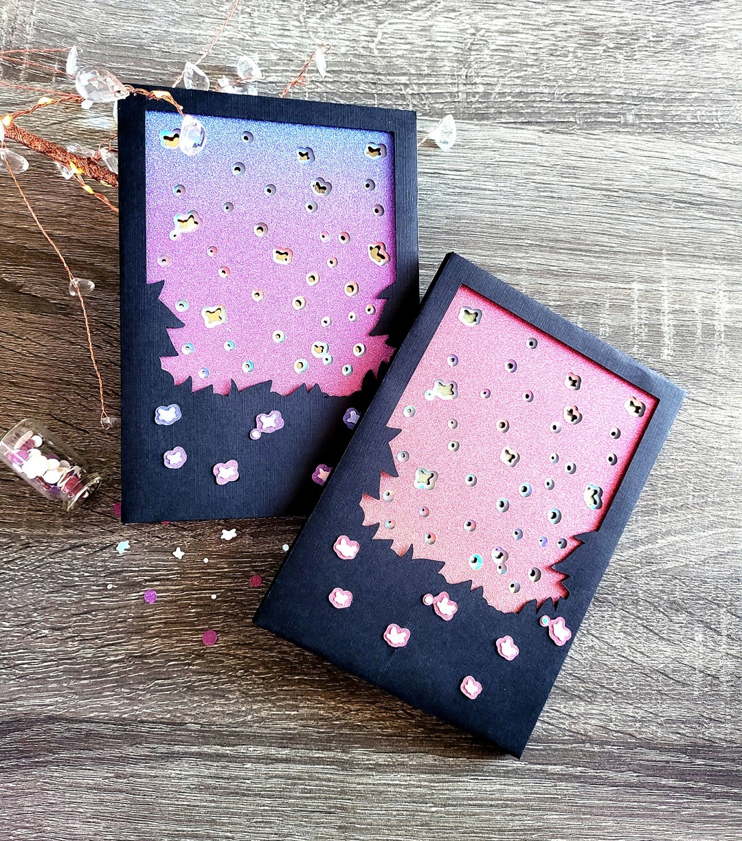 3D Firefly Forestdie-cut Nature Greeting Cardshiny Lightning Bug, Dusk ...