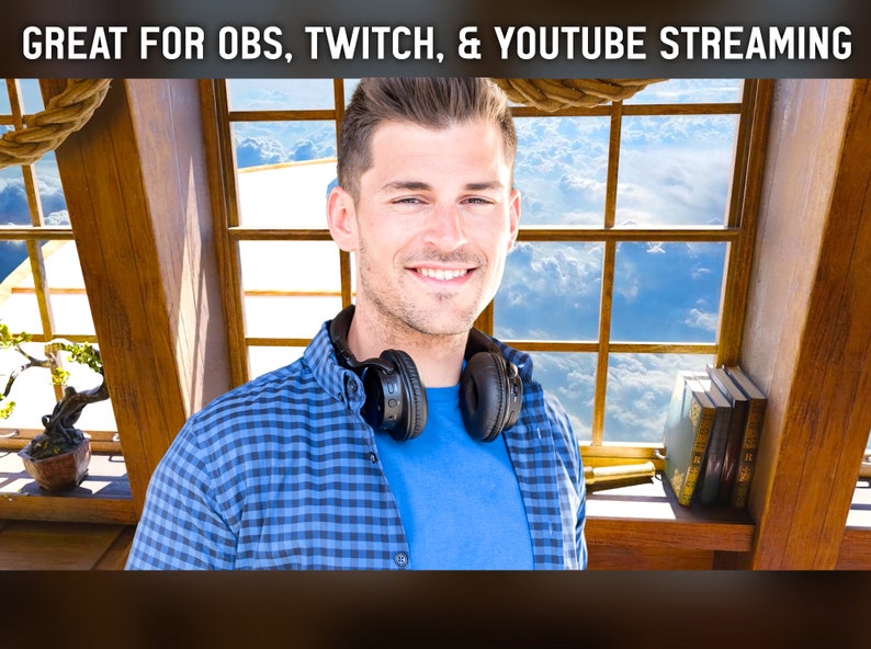 Animated HD Virtual Background | Airship Steampunk Fantasy Looped ...