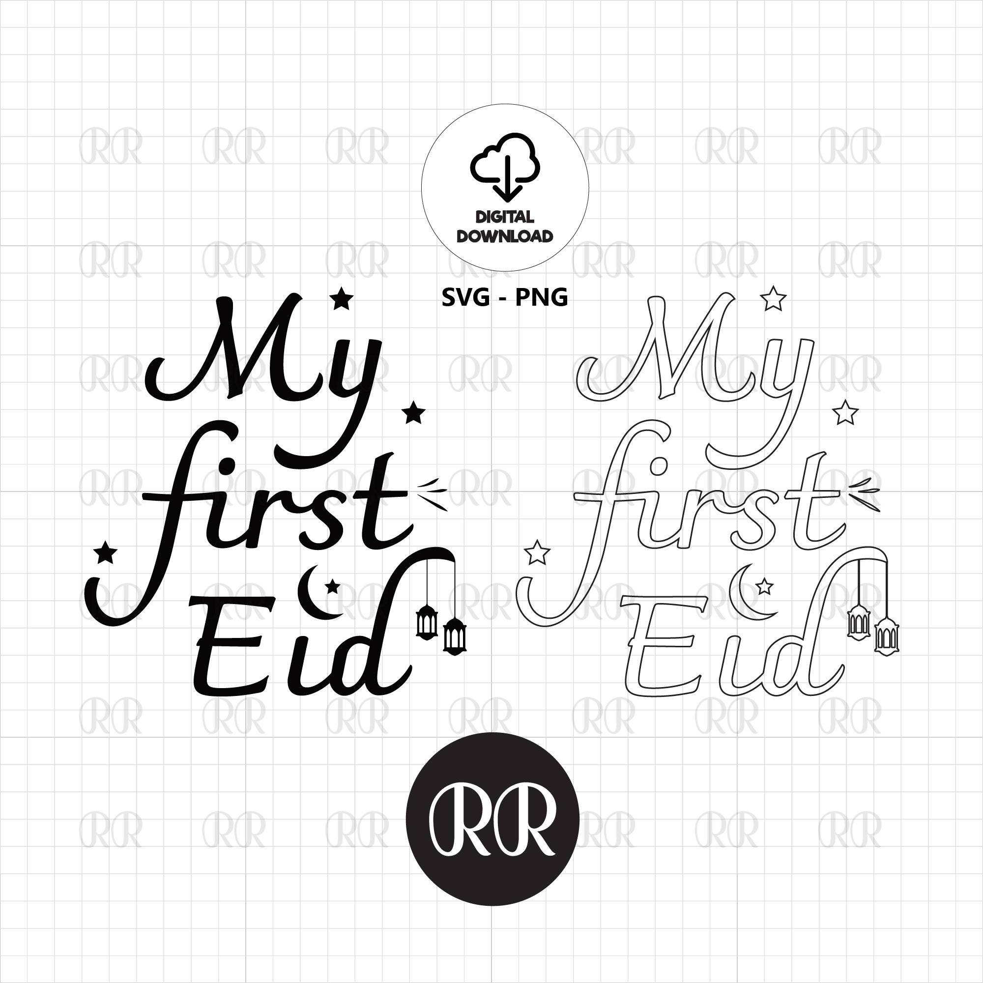 My First Eid SVG , Baby First Eid, Eid SVG and PNG File - Etsy
