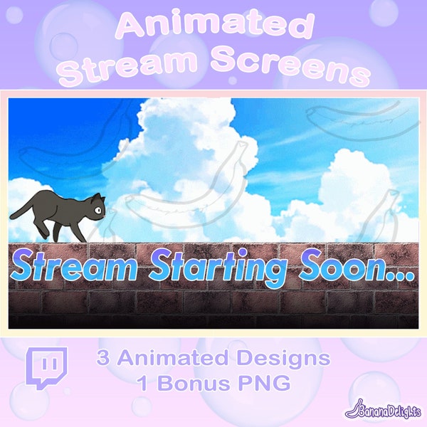 Anime Be Right Back Animated Overlay - Etsy