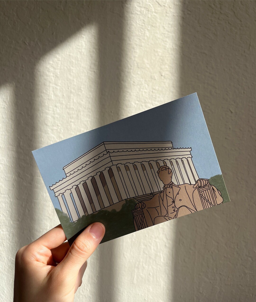 Washington D.C. Landmarks Postcards | Lincoln Memorial ...