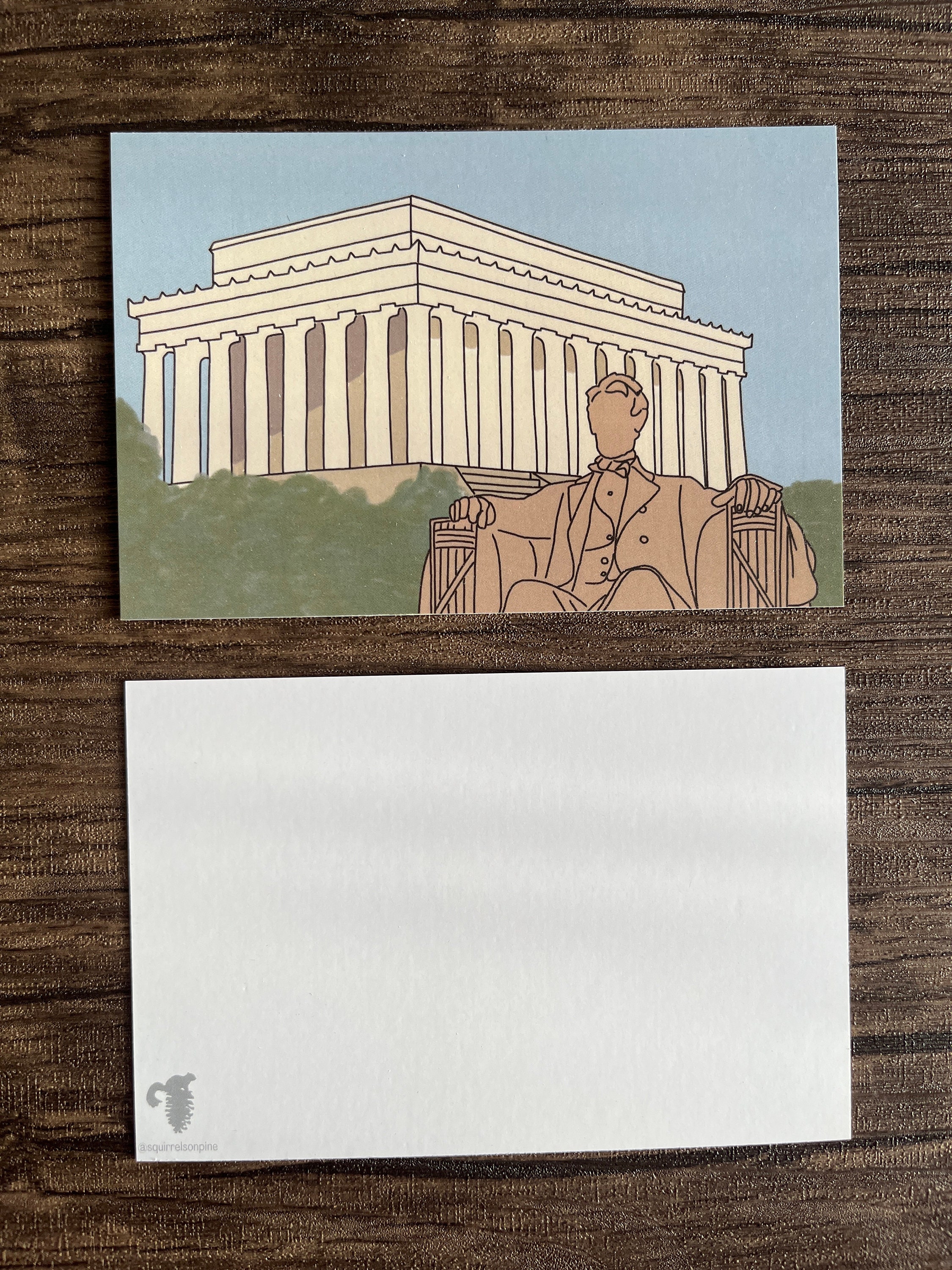 Washington D.C. Landmarks Postcards | Lincoln Memorial ...
