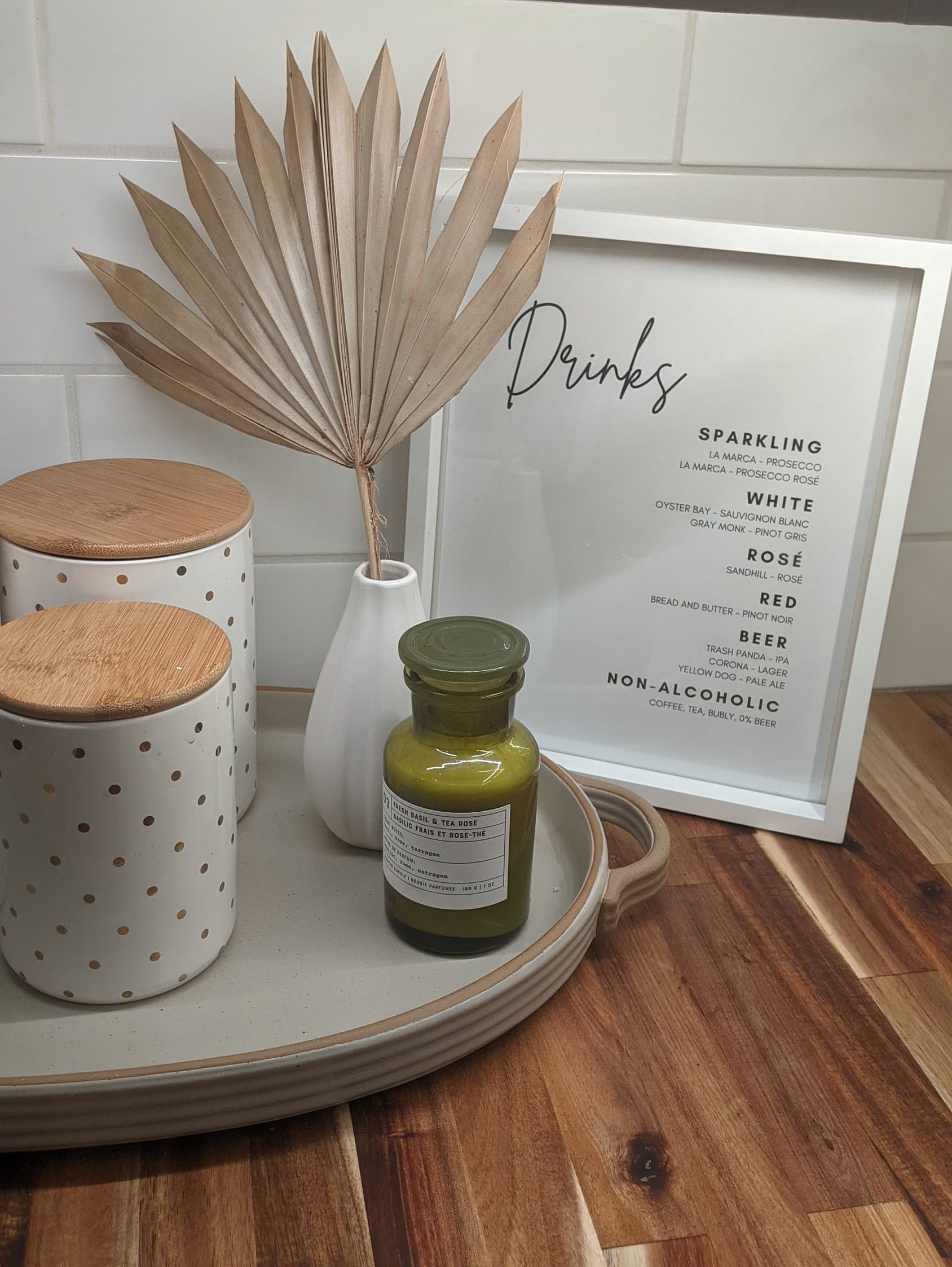 Minimalistic Drink Menu Display Template, Wedding Drink Sign Printable ...