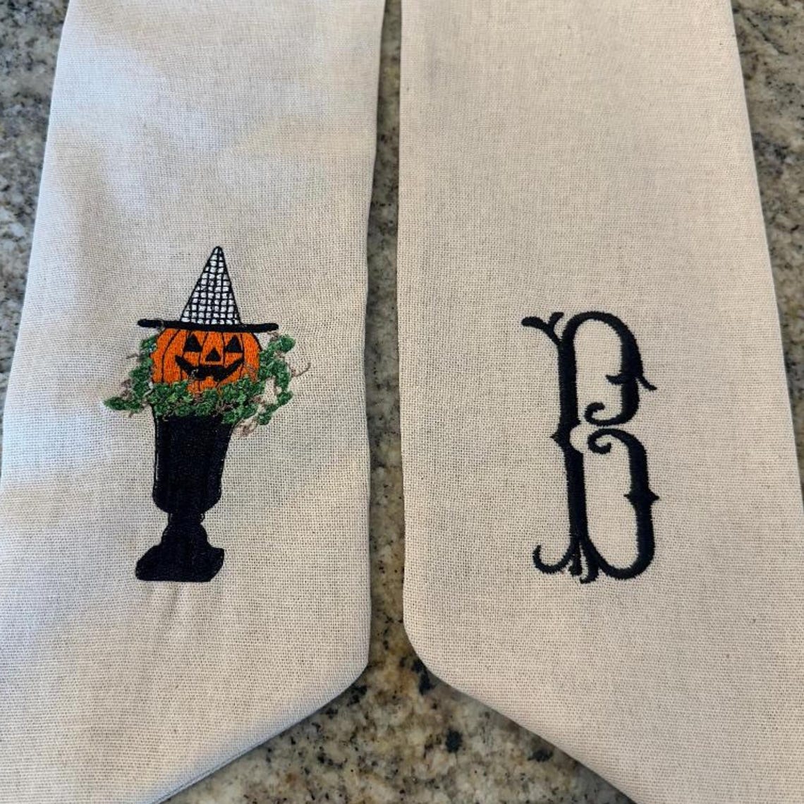 Monogrammed Fall Wreath Sash, Embroidered Sash, Fall Sash for Door ...