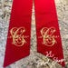 Monogrammed Christmas Tree Wreath Sash, Wreath Sash, Christmas Sash ...
