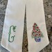Monogrammed Christmas Tree Wreath Sash, Wreath Sash, Christmas Sash ...