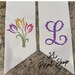 Monogrammed Spring Wreath Sash, Tulip Wreath Sash, Spring Sash, Sash ...