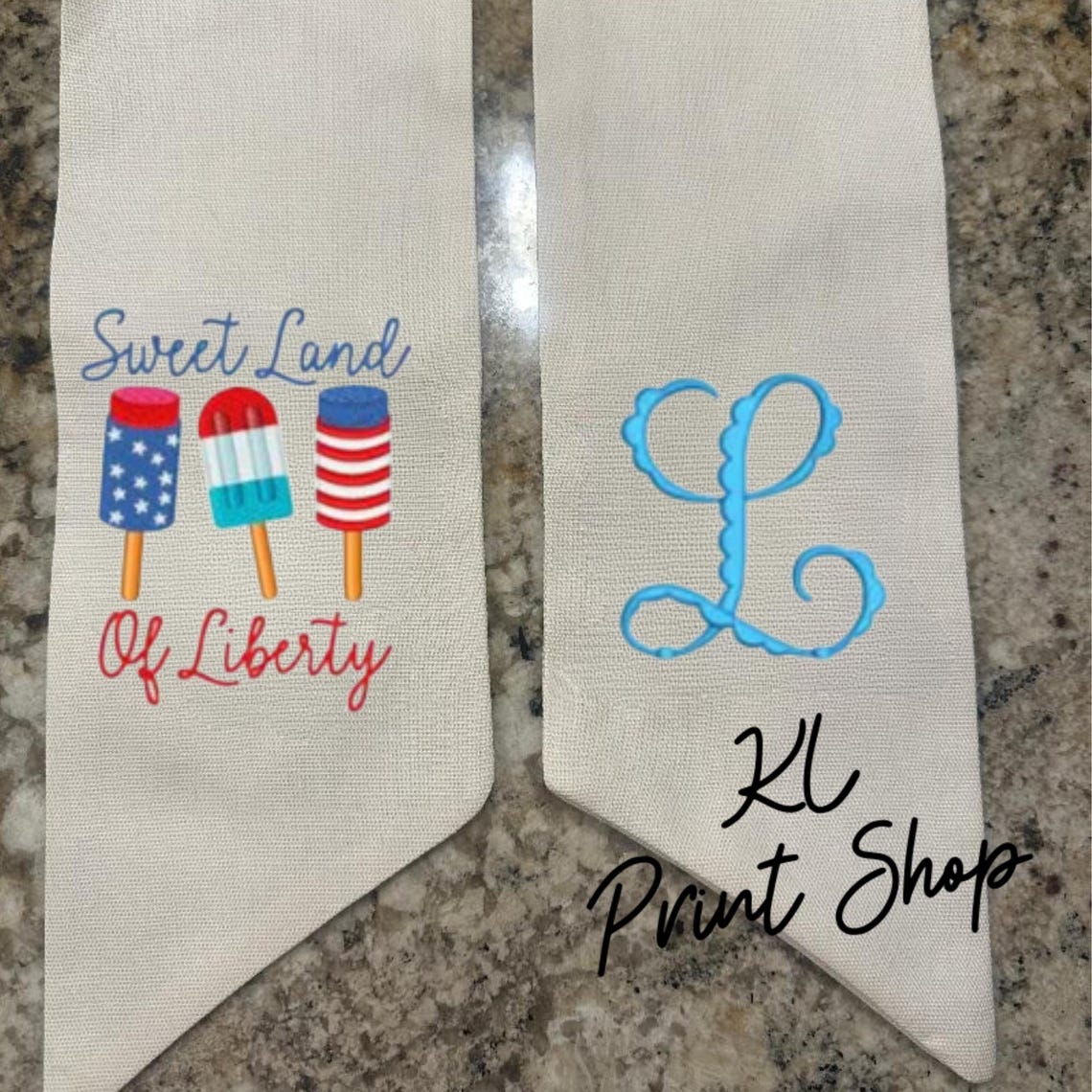 Monogrammed Fourth of July Wreath Sash, Fourth of July Sash, America ...