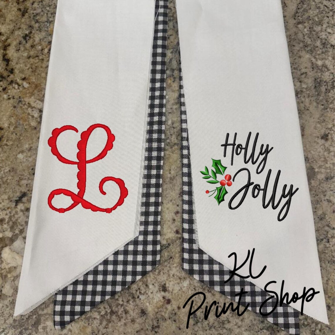 Monogrammed Sash, Christmas Sash, Christmas Gift, Holiday Gift, Holiday ...