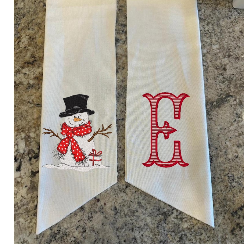 Christmas Wreath Sash - Etsy