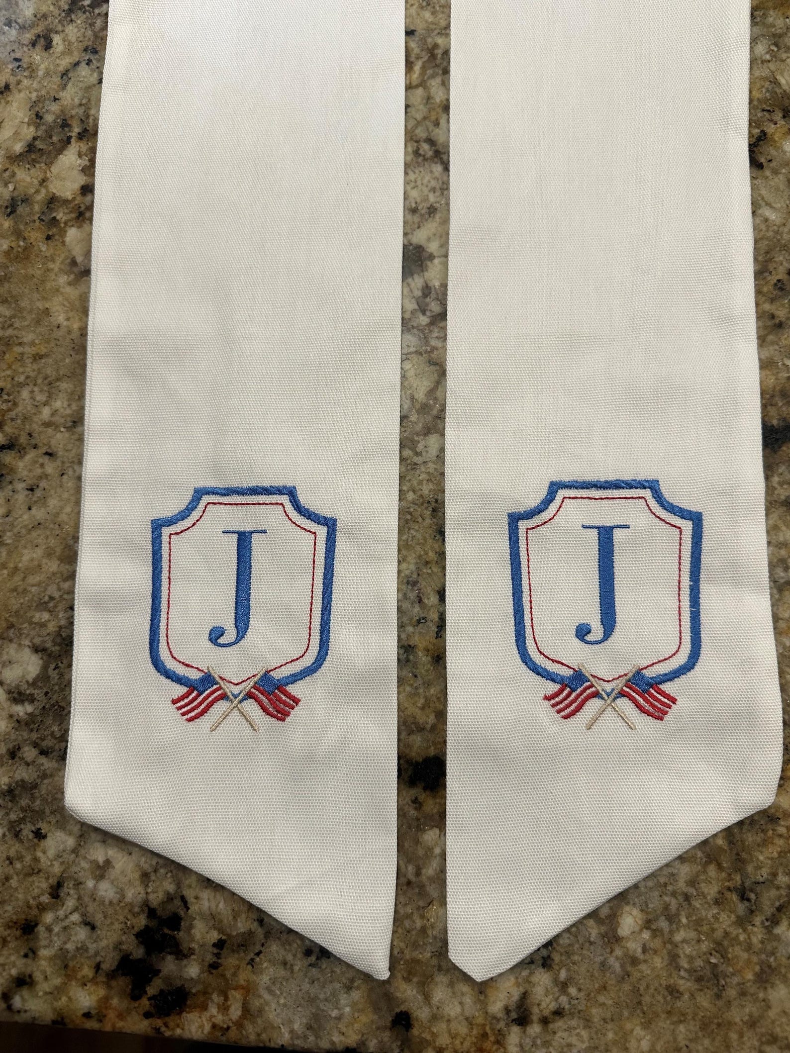 Monogrammed America Wreath Sash, Embroidered Sash, Fourth of July Sash ...