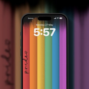 Rainbow Pride (dark) - iPhone Wallpaper - Etsy
