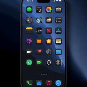 Electric Blue Peaks iPhone Wallpaper - Etsy