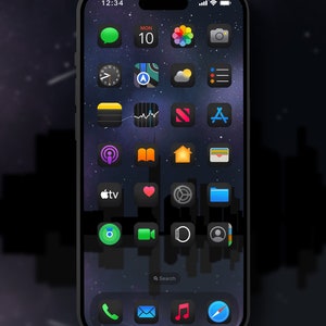 Starlight City - iPhone Wallpaper - Etsy