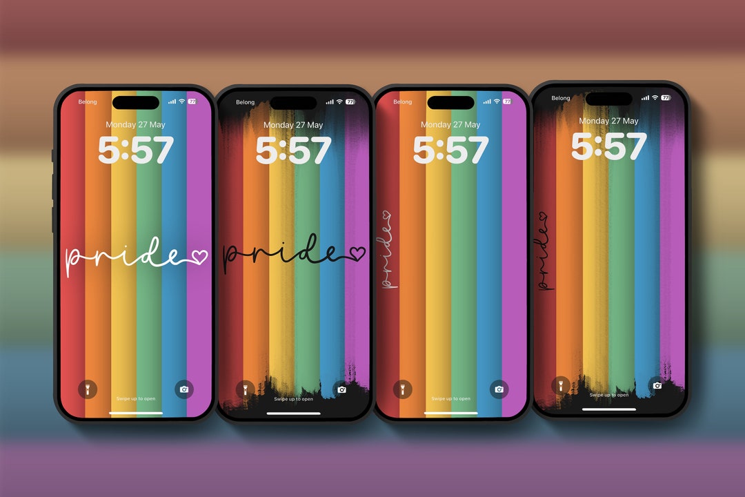 Rainbow Pride Pack - iPhone Wallpaper Pack - Etsy