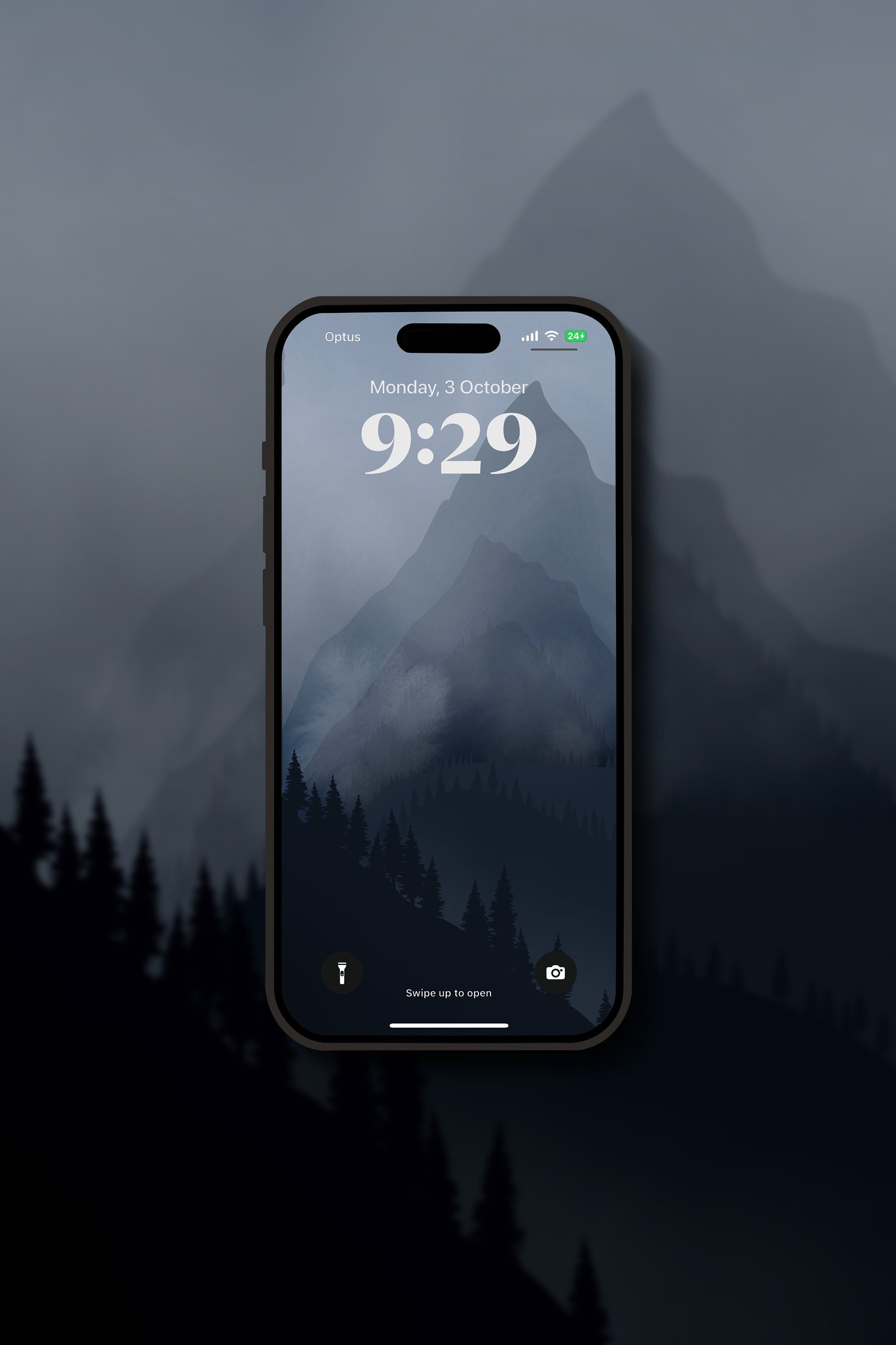 Mystical Mountain Mist - iPhone Wallpaper - Etsy