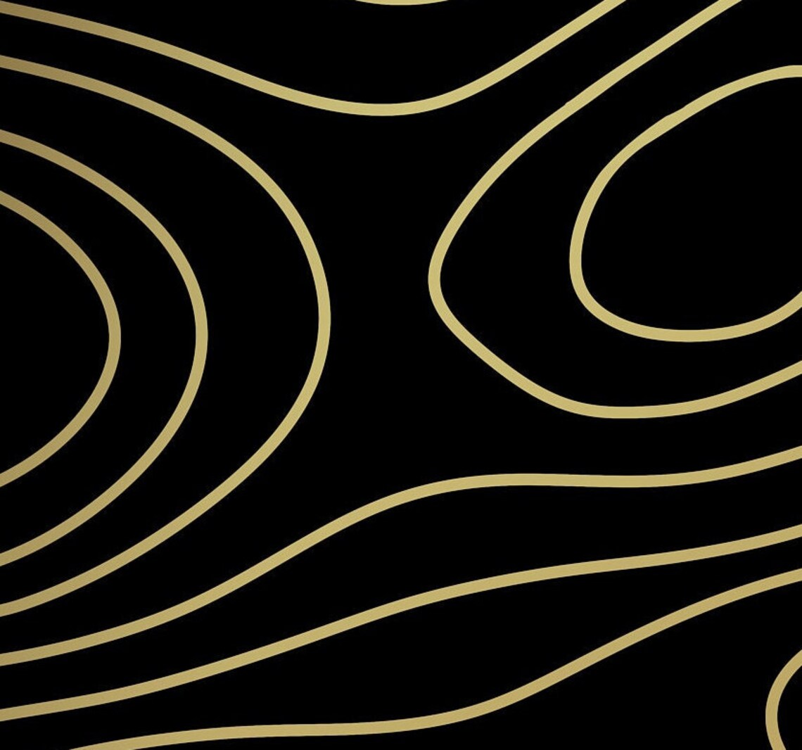 Black and Gold Topography - iPhone and iPad Wallpaper Pack - Etsy
