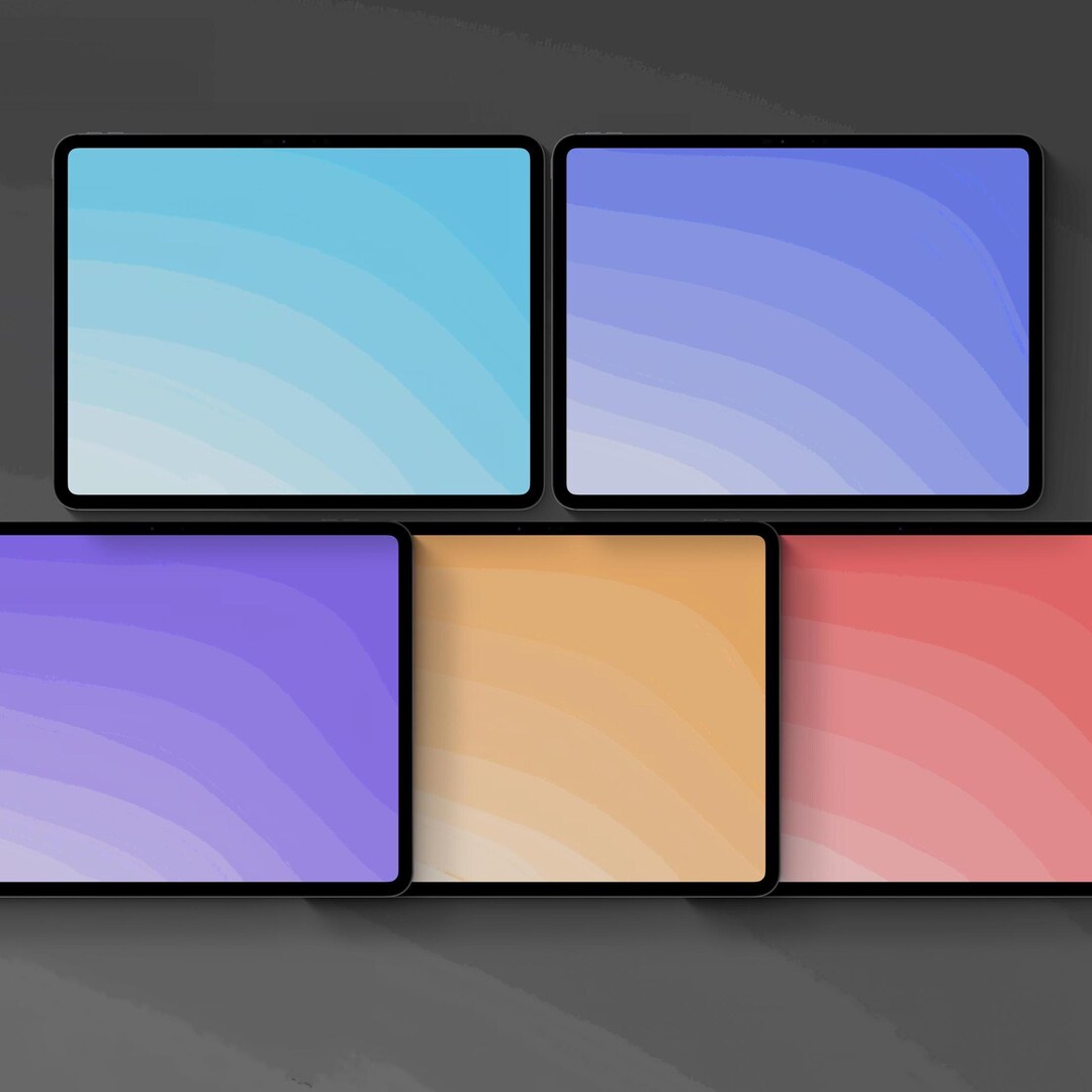 Pastel Ripples Pack - Five iPad Wallpapers - Etsy