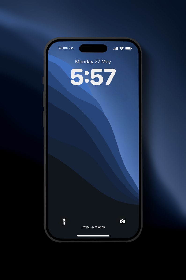 Electric Blue Peaks iPhone Wallpaper - Etsy