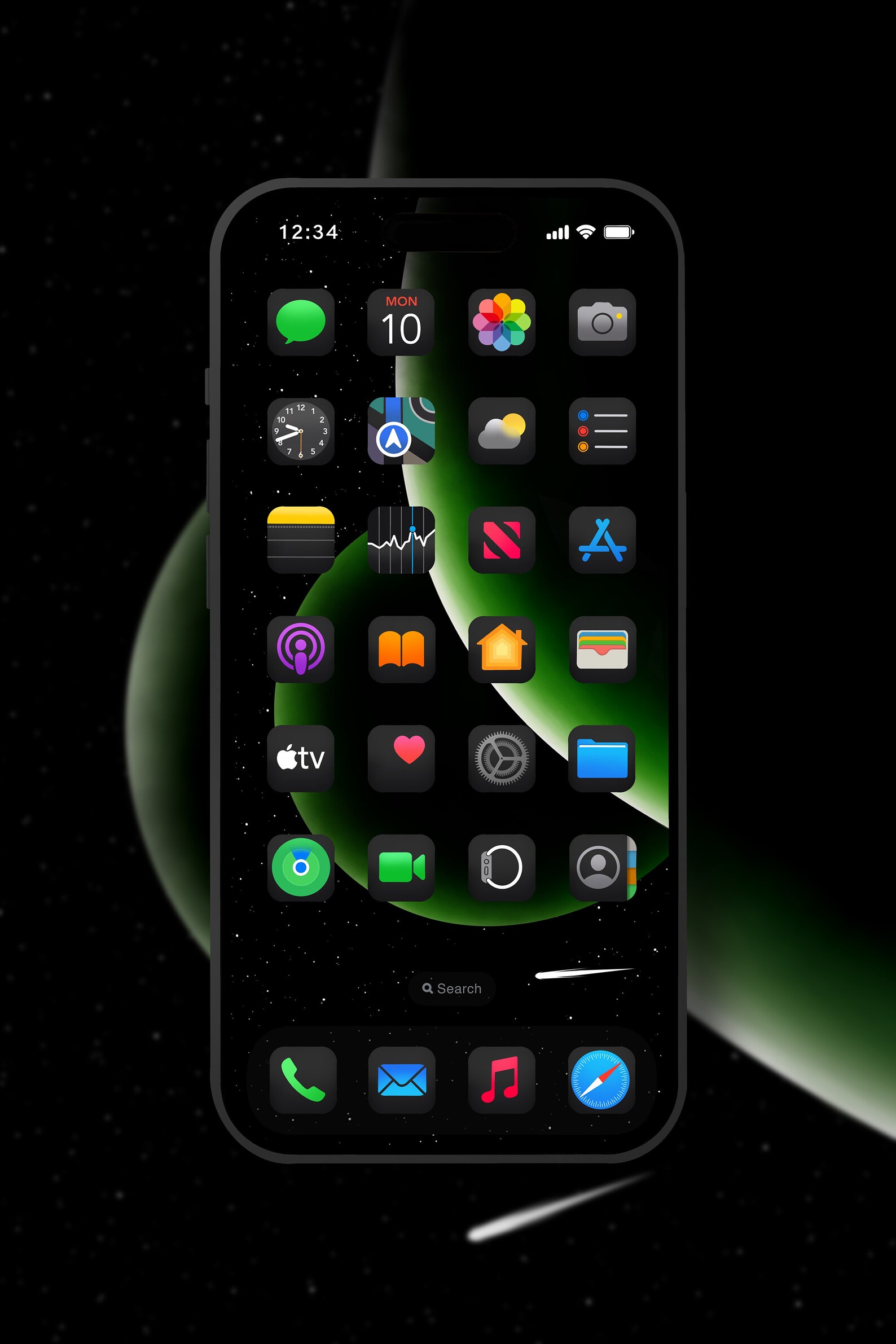 Gremlin Green Globes - iPhone Wallpaper - Etsy