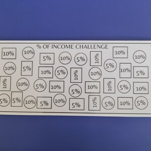 6 Laminated Reusable Cash Wallet Savings Challenge Inserts - Etsy