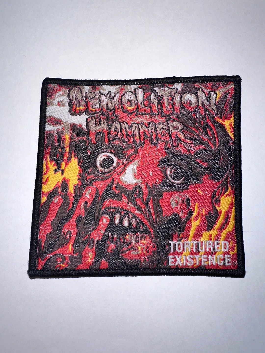 Demolition Hammer Tortured Existence Woven Patch - Etsy