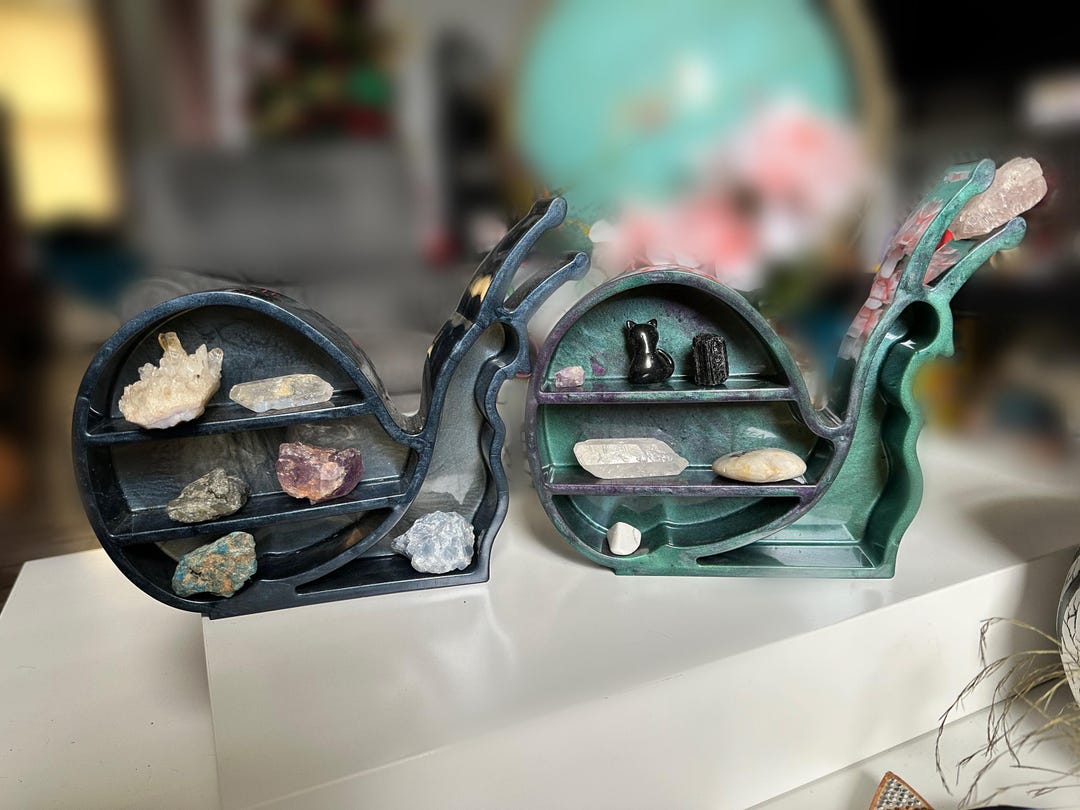 Handmade Resin Snail Shelf - Etsy