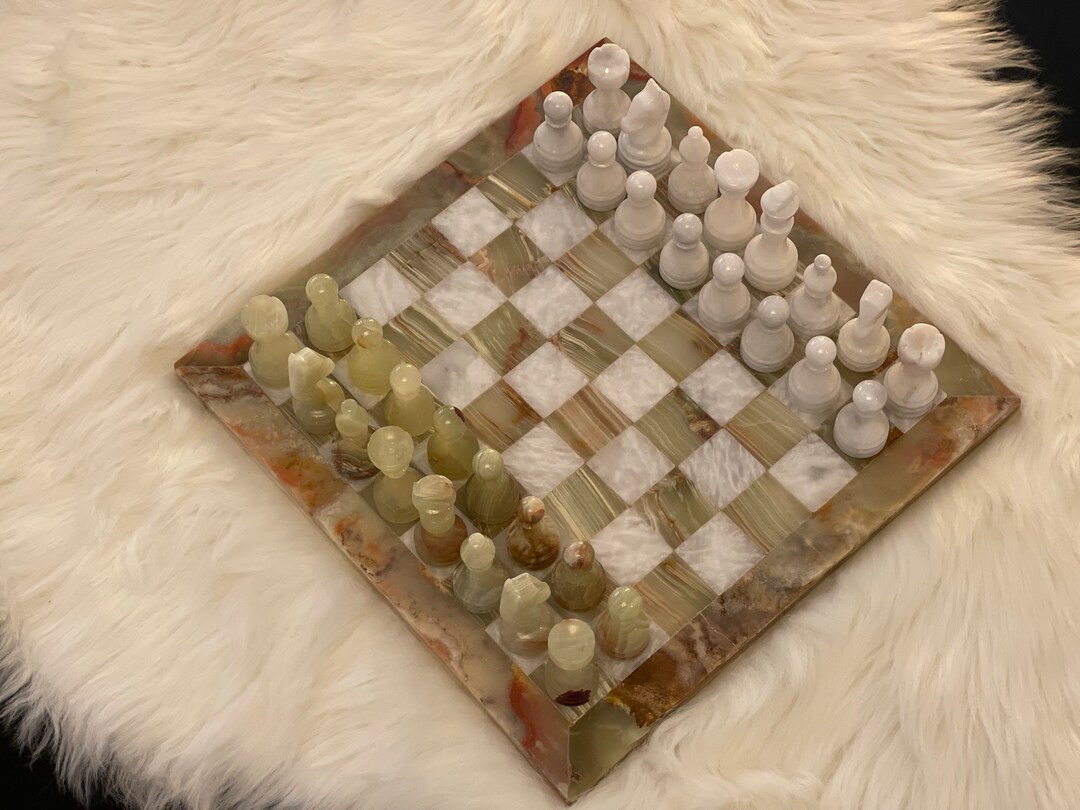 Premium Handmade Chess Set Marble Chess Game 30 Cm X 30 Cm - Etsy