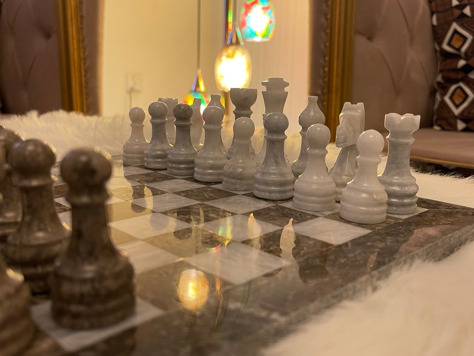 Premium Handmade Chess Set Marble Chess Game 30 Cm X 30 Cm - Etsy