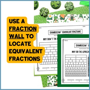 Equivalent Fraction Worksheets - Solve St. Patrick's Day Riddles ...