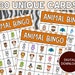 Animal Printable Bingo Game for Kids, Preschool Activity, Classroom ...