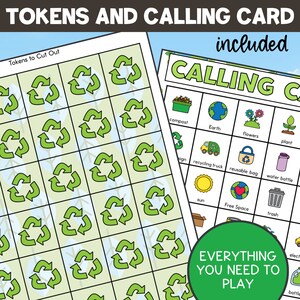 Earth Day Bingo - Fun Party Game for Kids, Families + Seniors- 30 Cards ...