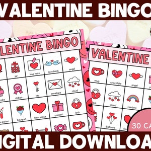 VALENTINE CLASS BINGO | Valentine Bingo | Valentine Classroom ...