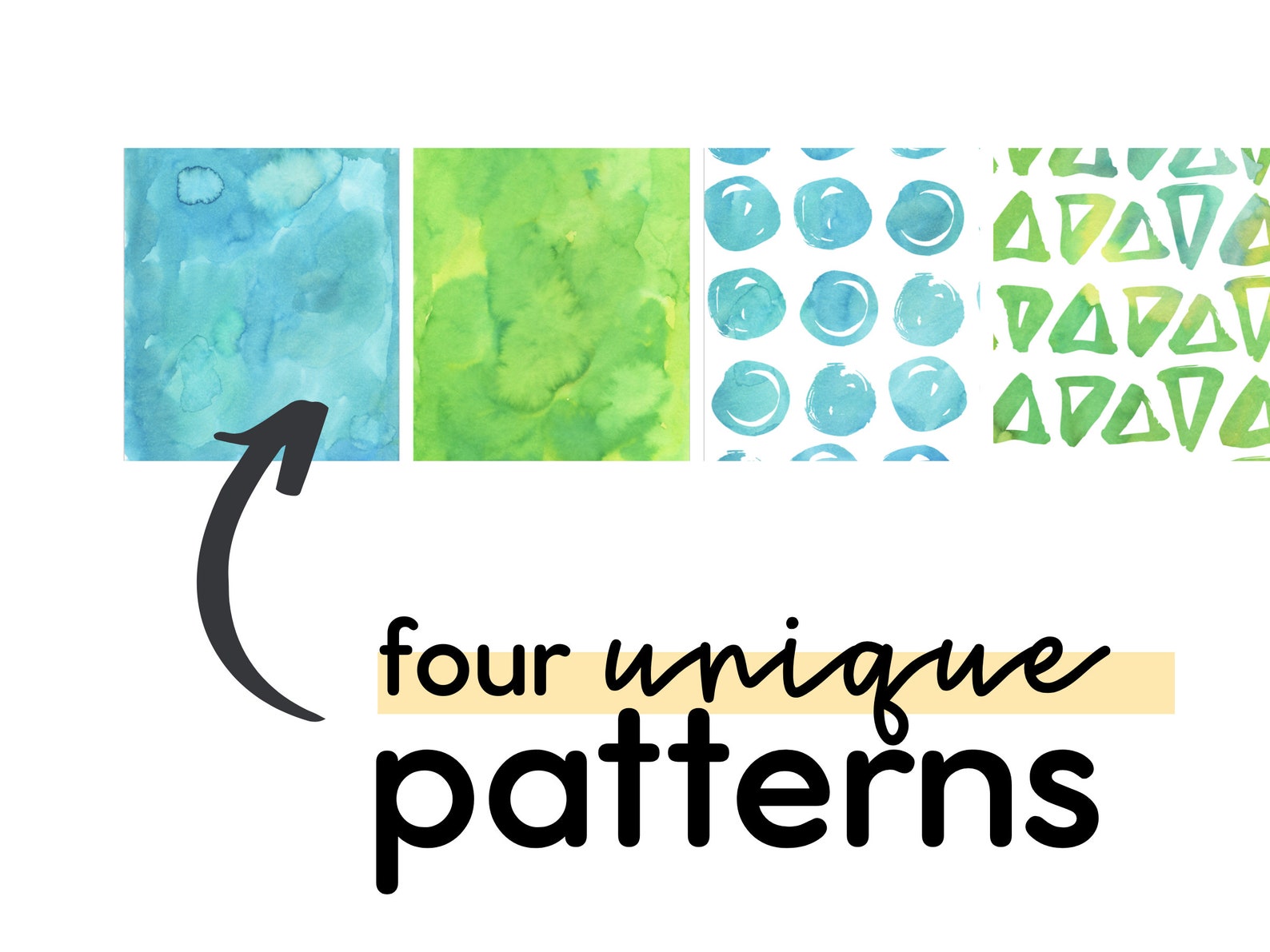 Editable Watercolor Banner, Customizable Bunting and Flags, Mix and ...