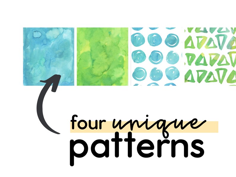 Editable Watercolor Banner, Customizable Bunting and Flags, Mix and ...