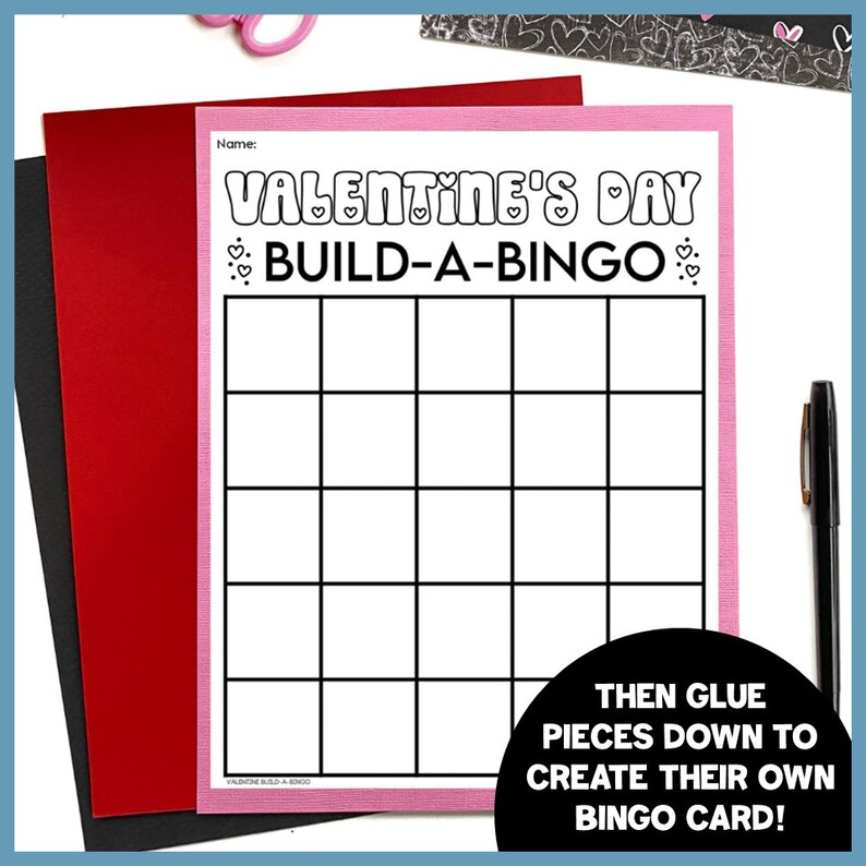 Valentine's Day Build a Bingo Fun and Engaging Activity for Students ...