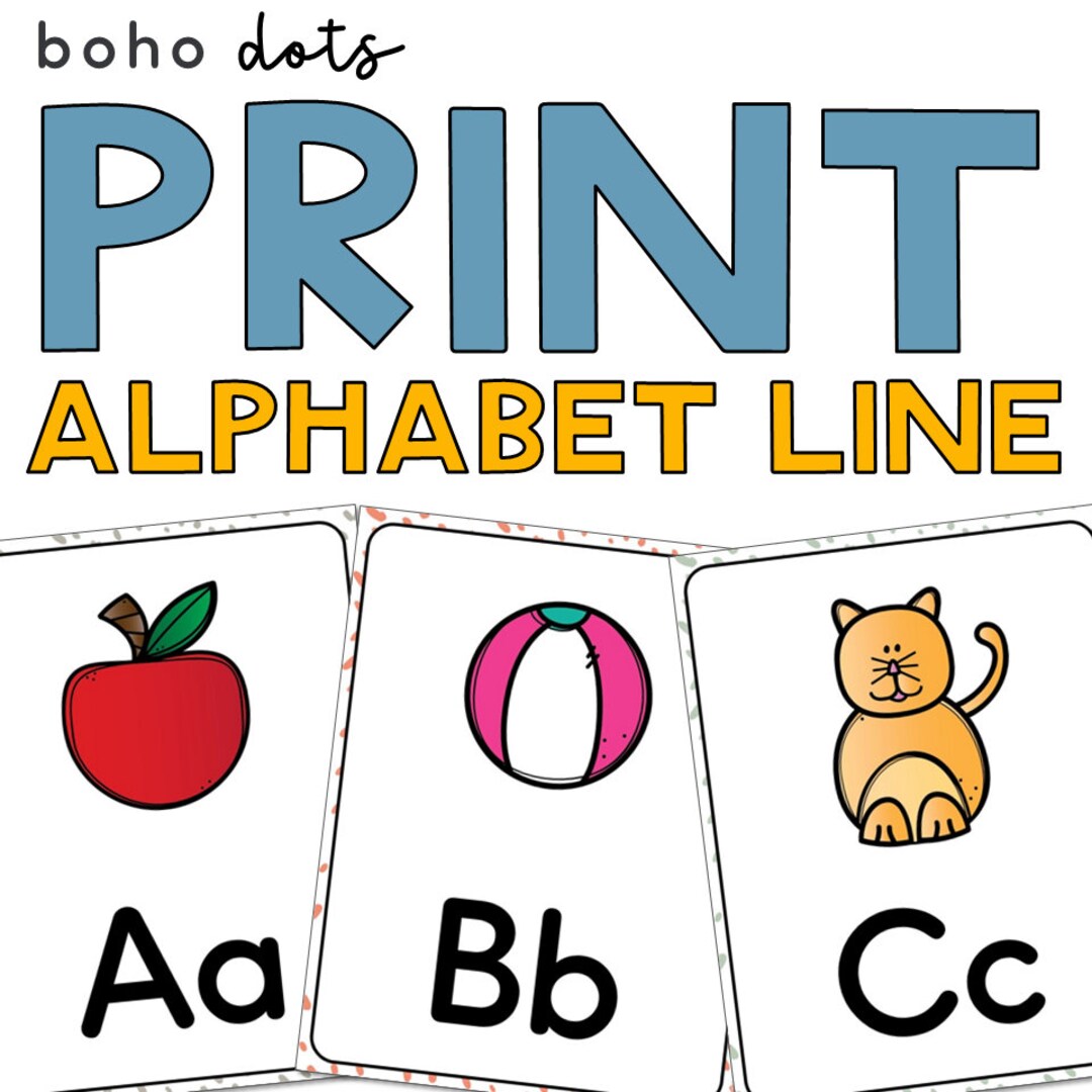 Alphabet Posters, Primary Classroom Decor, Kindergarten Letter ...