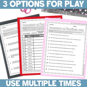 Valentine's Day Scavenger Hunt for Kids, Fun February Party Activity ...